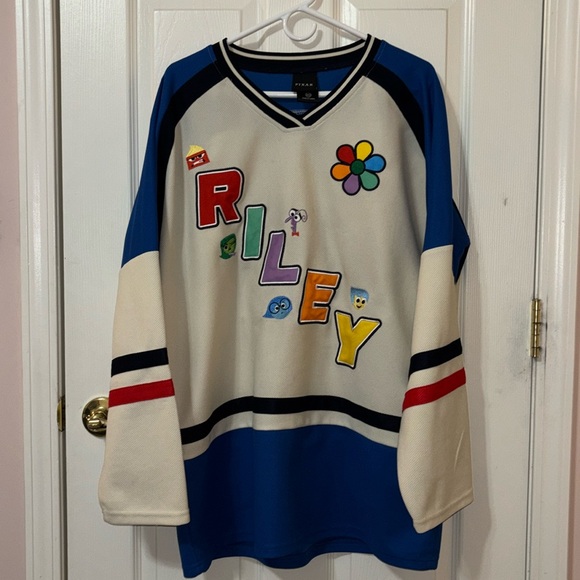 Shirts | Disney Pixar Inside Out Riley Hockey Jersey Boxlunch Exclusive ...